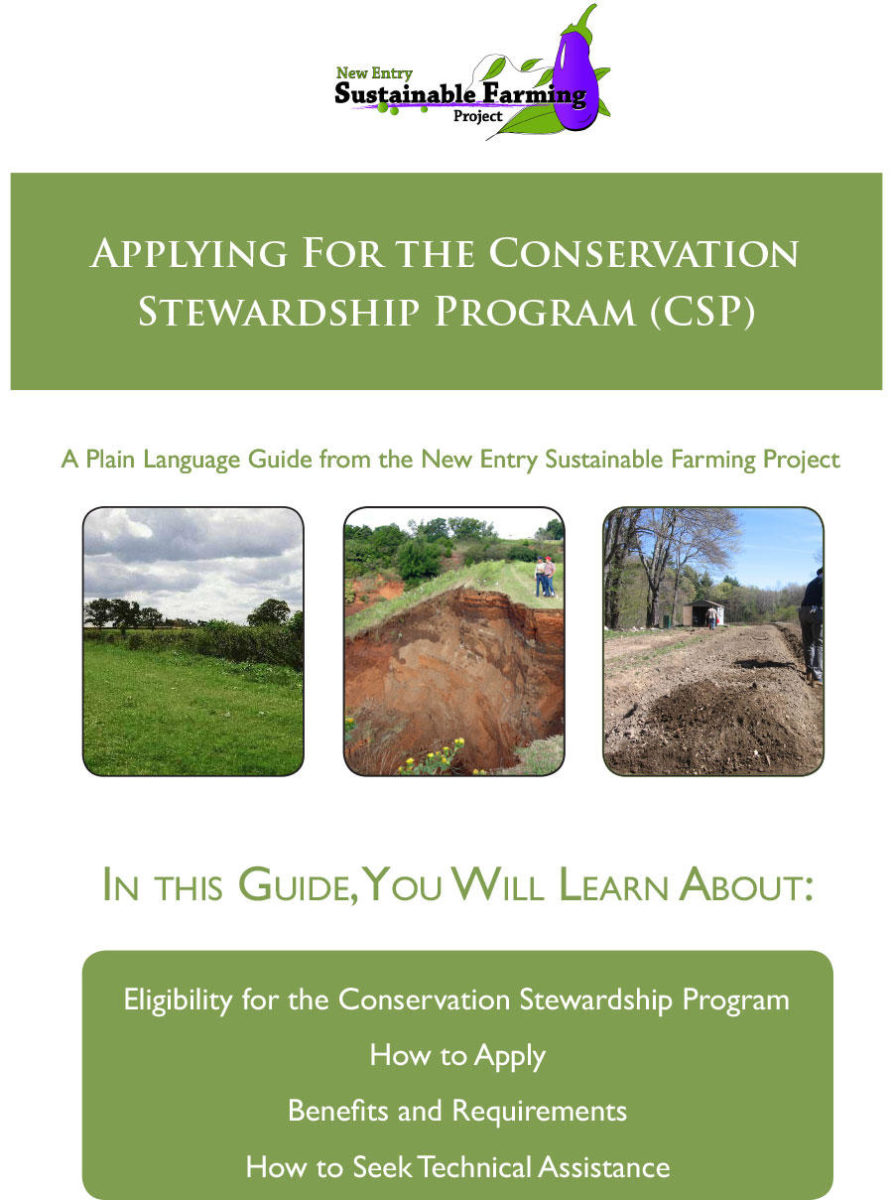 Applying for the Conservation Stewardship Program (CSP) - SARE