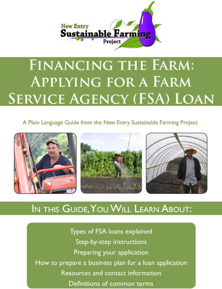 Financing the Farm: Applying for an FSA Loan - SARE