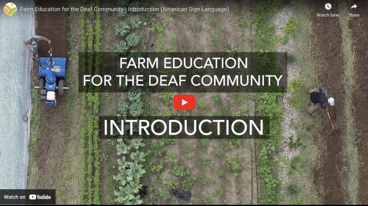 Farm Education for the Deaf Community—Introduction (American Sign ...