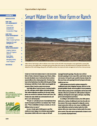 Smart Water Use on Your Farm or Ranch - SARE